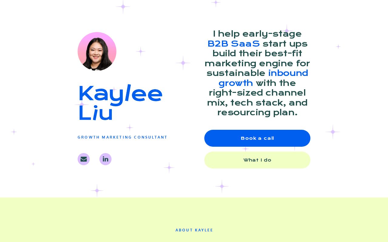 Kaylee Liu | B2B SaaS Growth Marketing Consultant